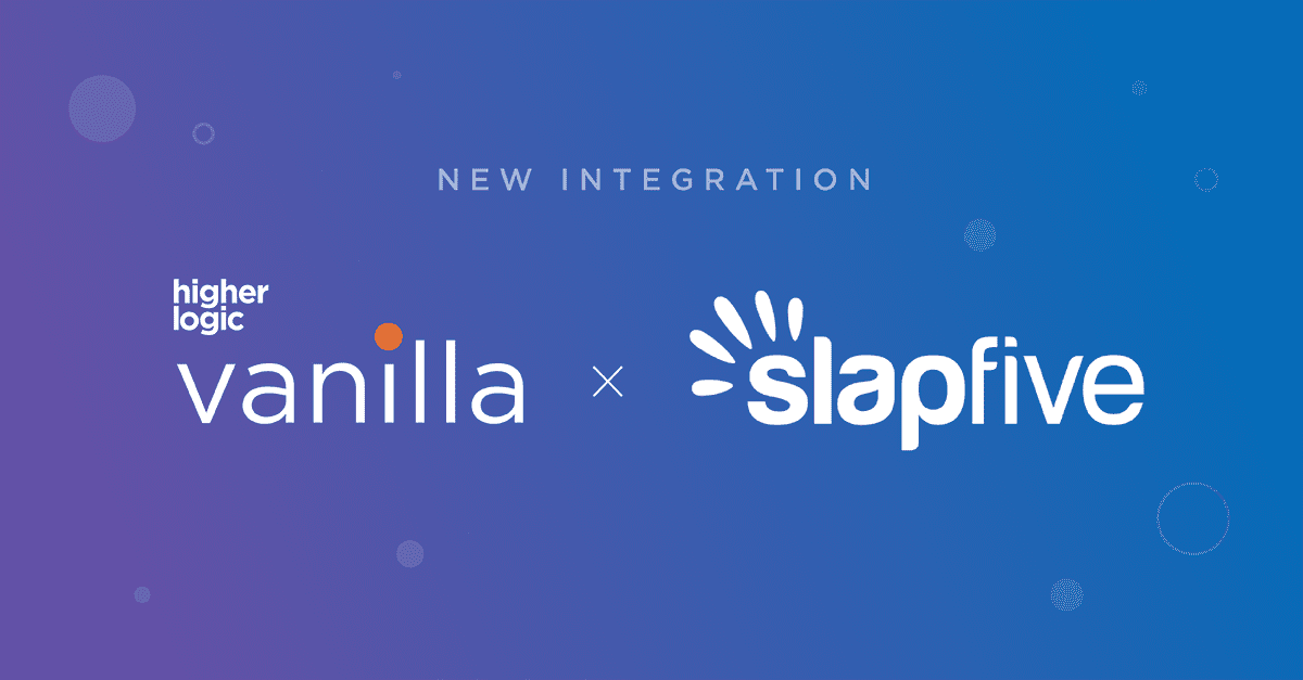 Higher Logic Vanilla Announces New Integration with SlapFive